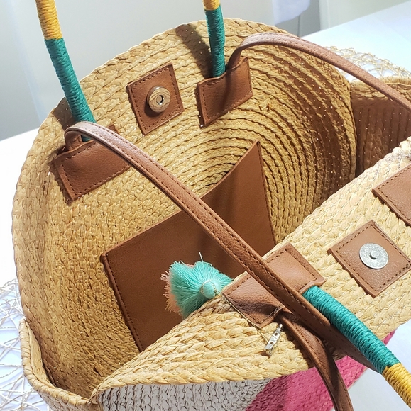 Bags | Women Woven Round Rattan Straw Bag | Poshmark